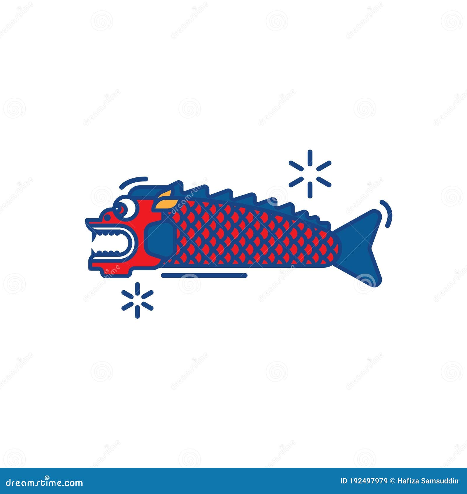 Korean Fish Bread. Vector Illustration Decorative Design Stock Vector ...