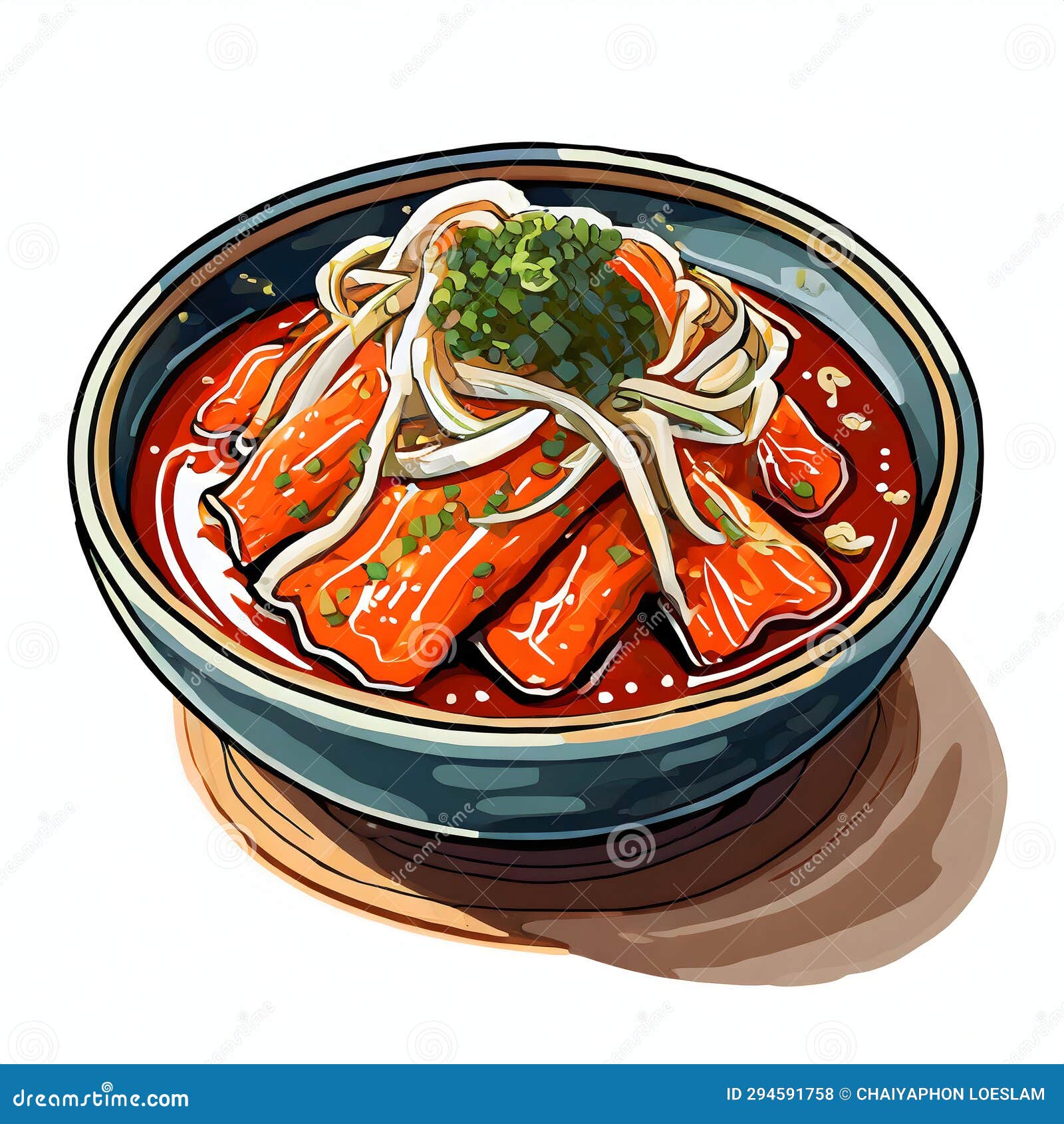 Korean Food, Kimchi on White Background Stock Photo - Image of dishes ...