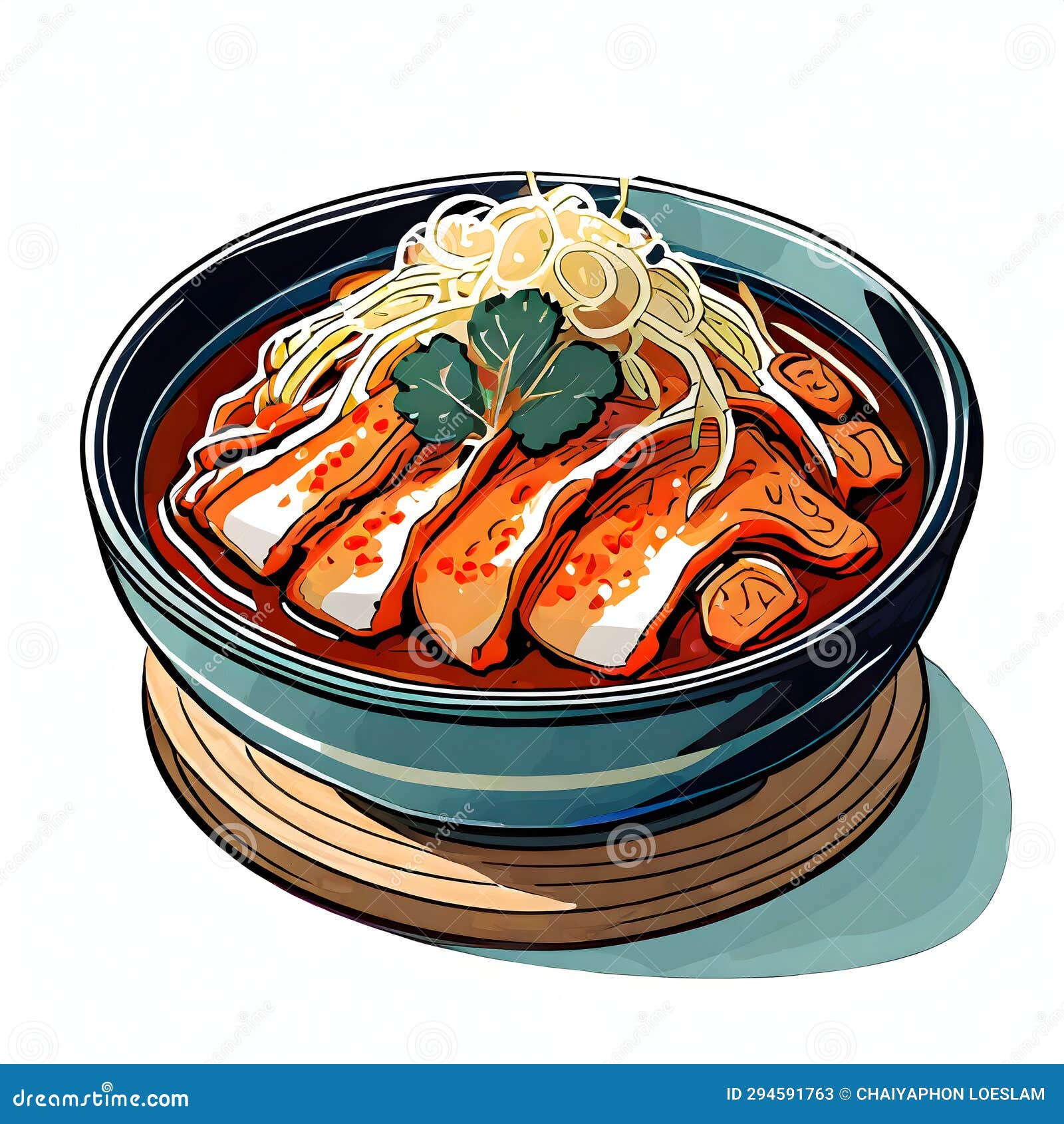 Korean Food, Kimchi on White Background Stock Image - Image of seaweed ...