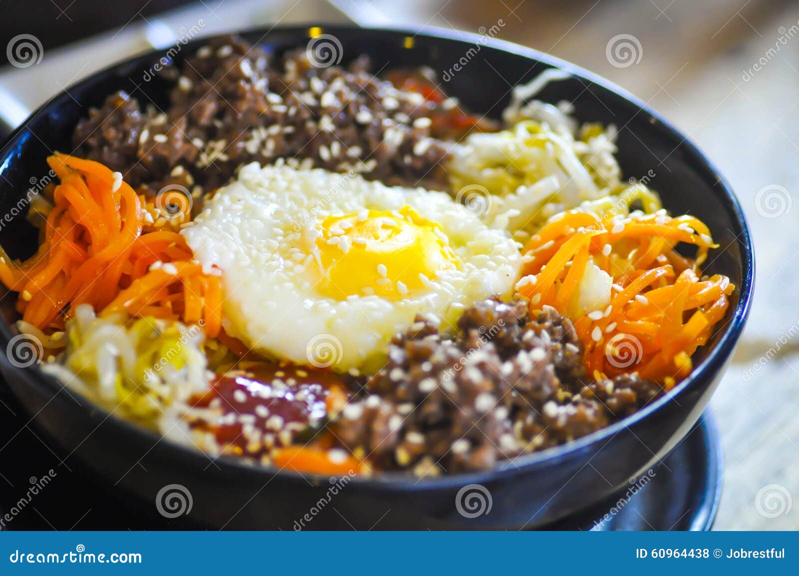Korean Food, Mixed Rice ,Bibimbab Stock Photo - Image of korean ...