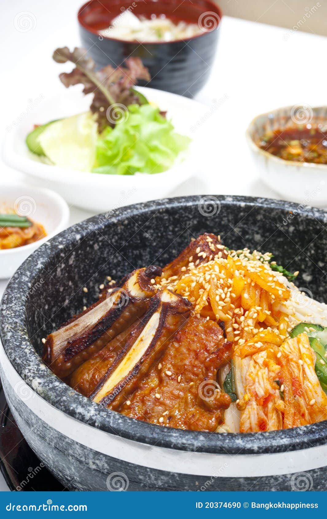 Korean food set stock photo. Image of dish, house, dinner - 20374690