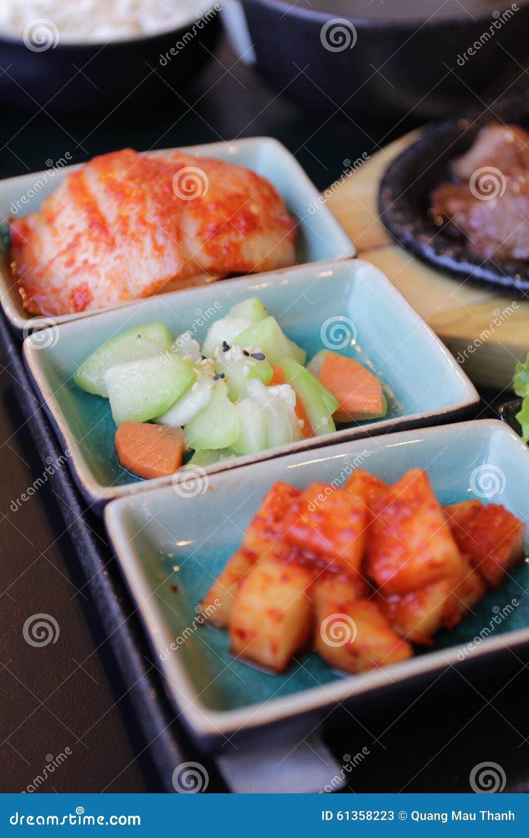 Korean food set stock image. Image of meat, korean, ostrich - 61358223