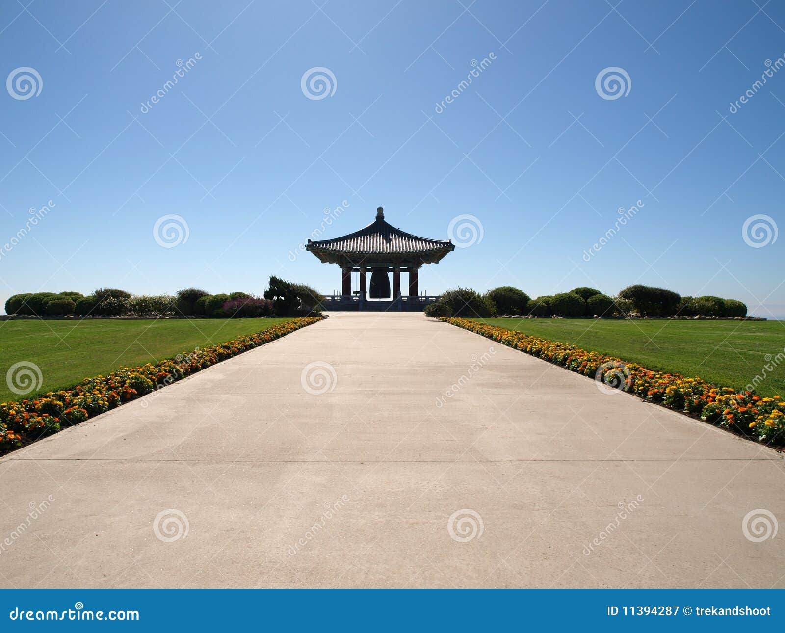 Korean Friendship Bell stock image. Image of monument - 11394287