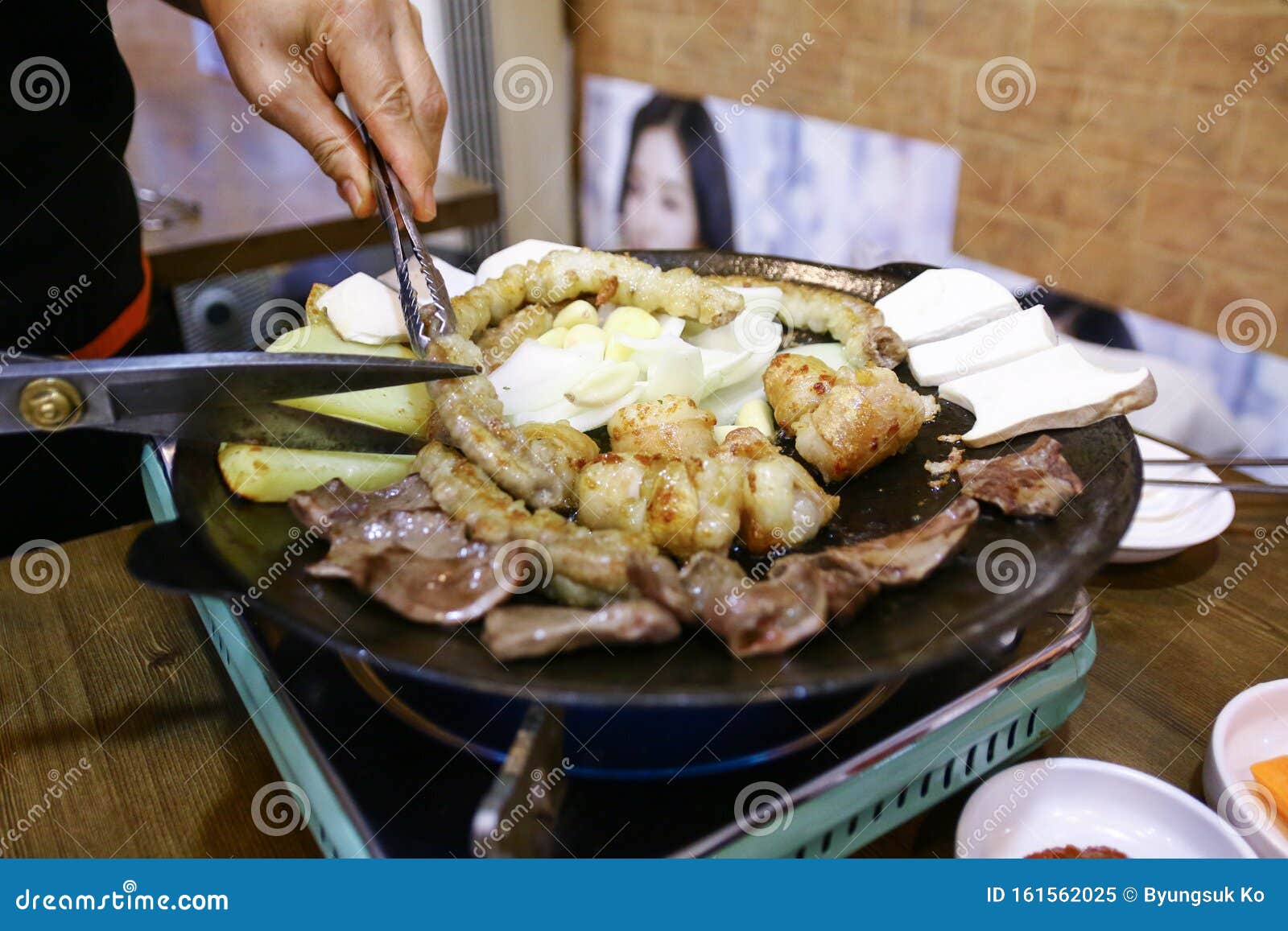 Korean Grilled Beef Tripe, Gopchang-gui Stock Image - Image of beef ...