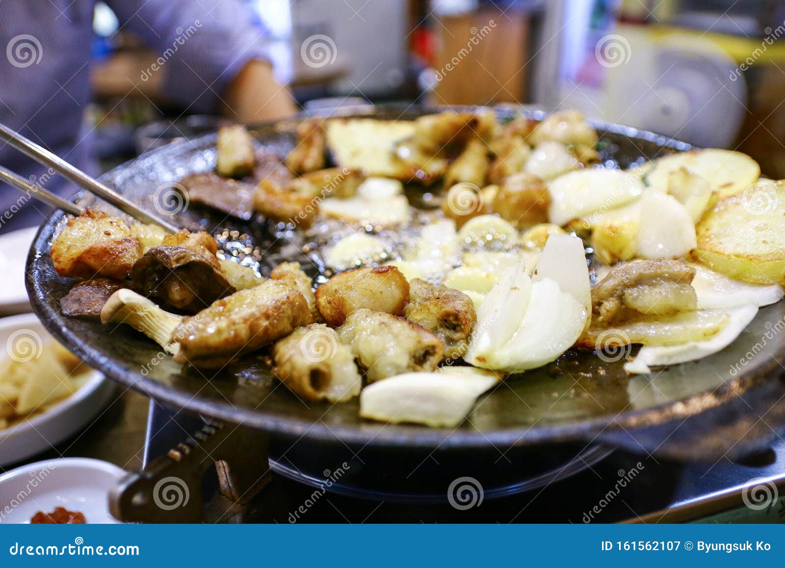 Korean Grilled Beef Tripe, Gopchang-gui Stock Image - Image of savory ...