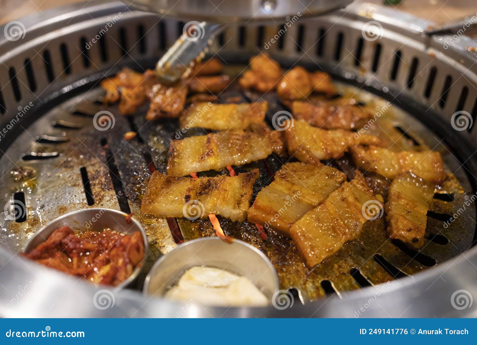 Korean Grilled Beef Tripe, Gopchang-gui Editorial Image | CartoonDealer ...