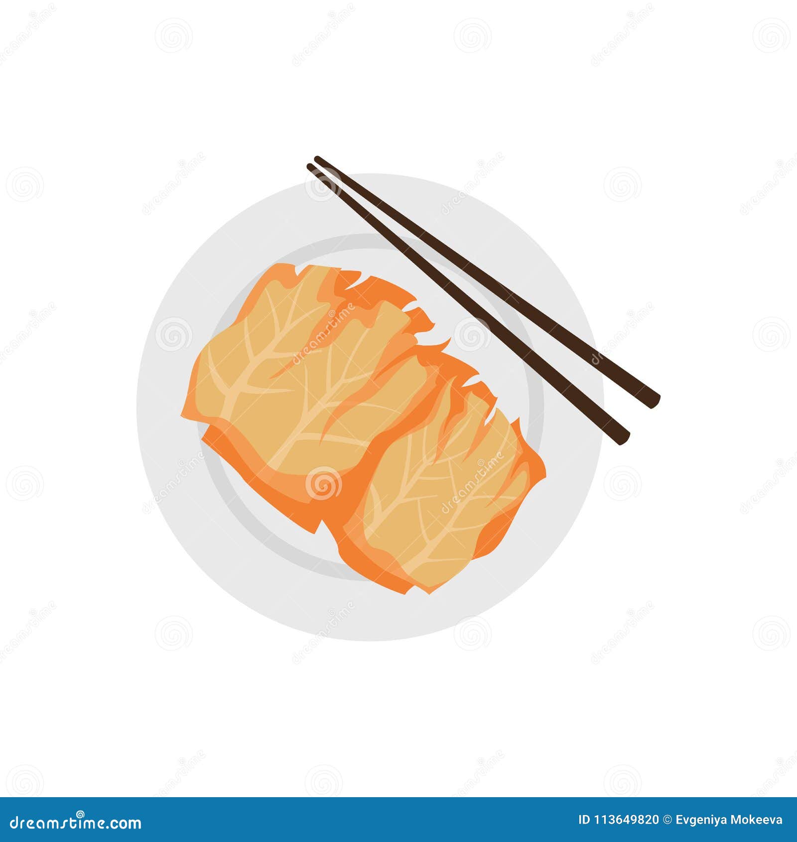 Korean Kimchi Icon on White Background. Stock Vector - Illustration of ...