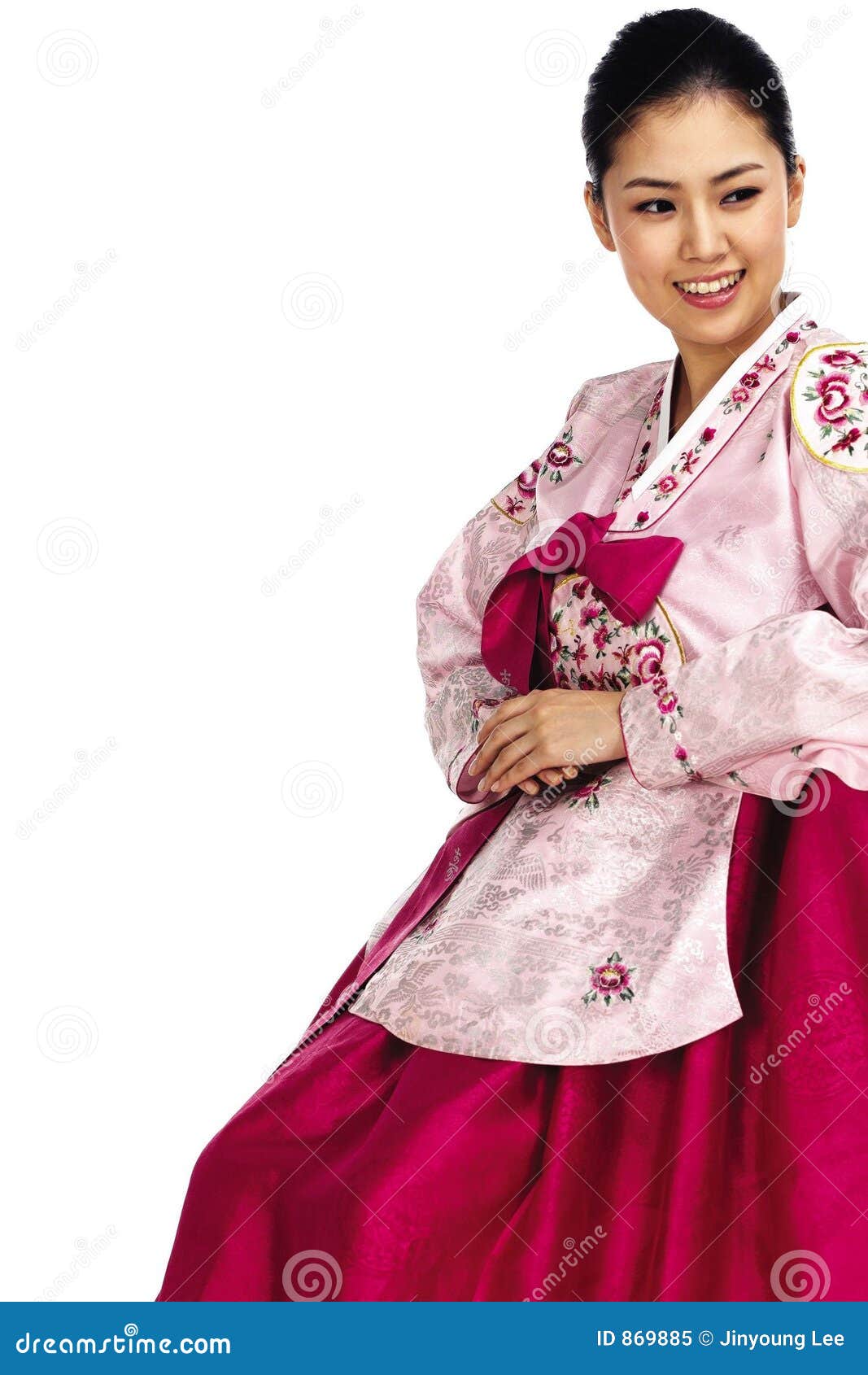 Korean Lady stock image. Image of posing, woman, traditional - 869885