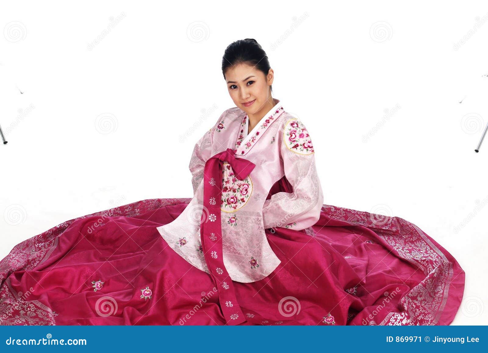 Korean Lady stock image. Image of pose, gesture, sitting - 869971