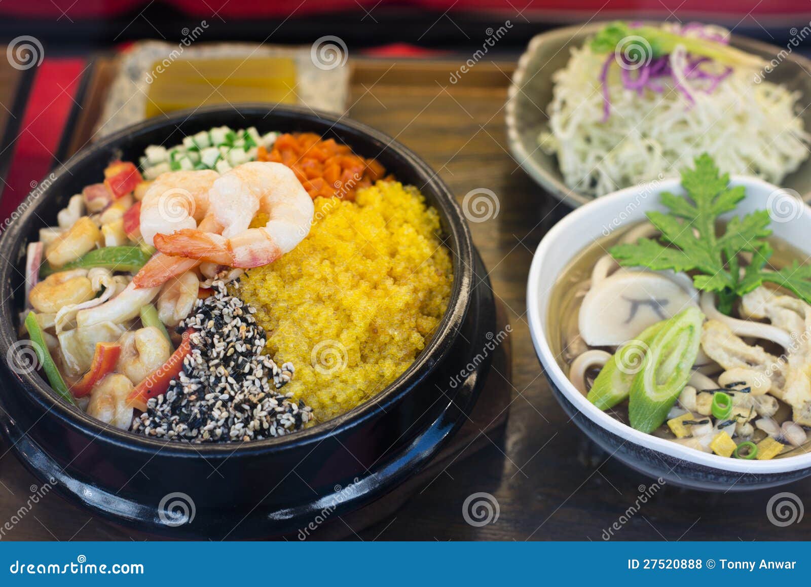 Korean Mixed Rice Dish stock photo. Image of fake, cuisine - 27520888