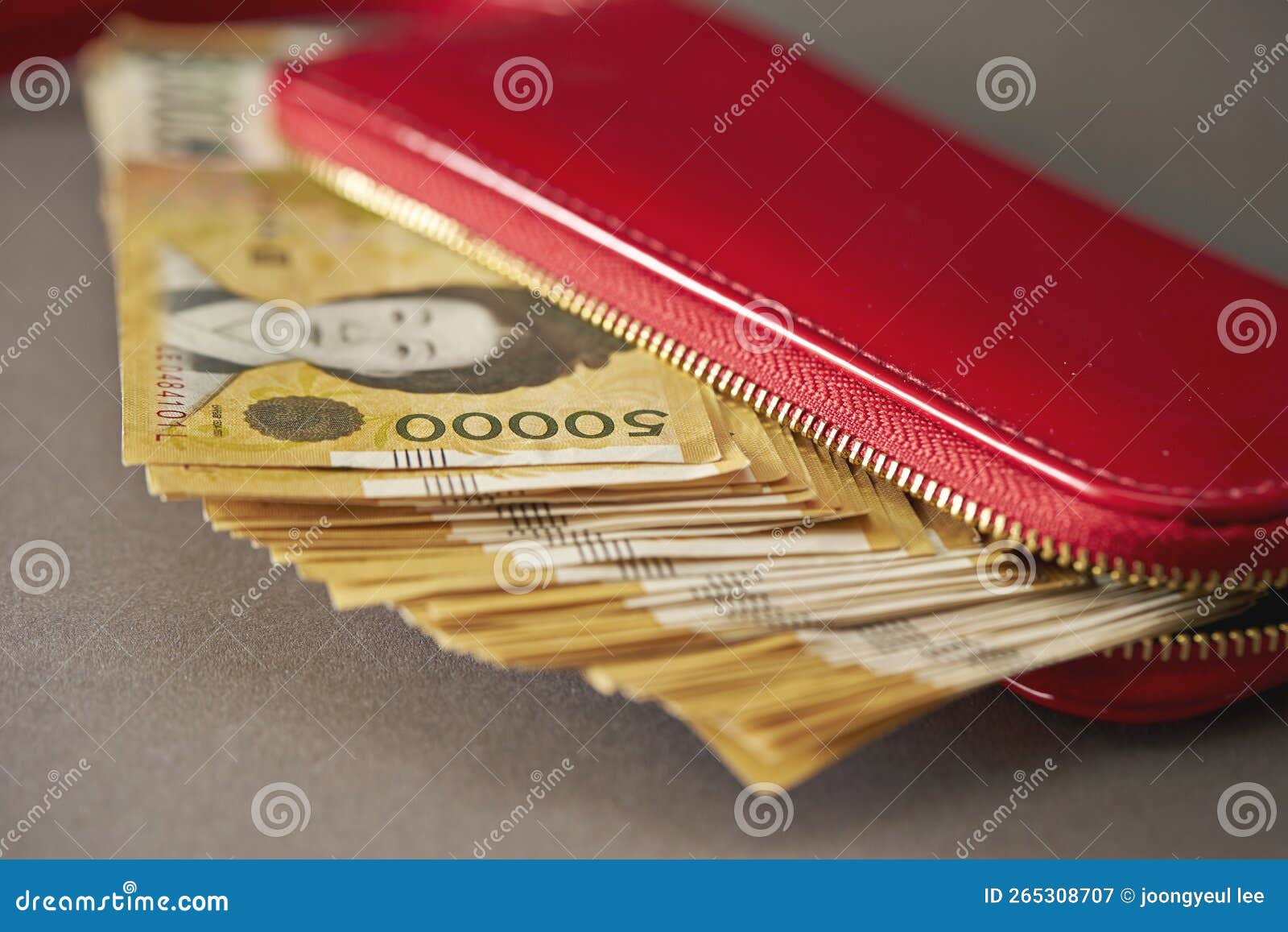 Korean Money Bill, 50,000 Won Bill Stock Image - Image of paper ...