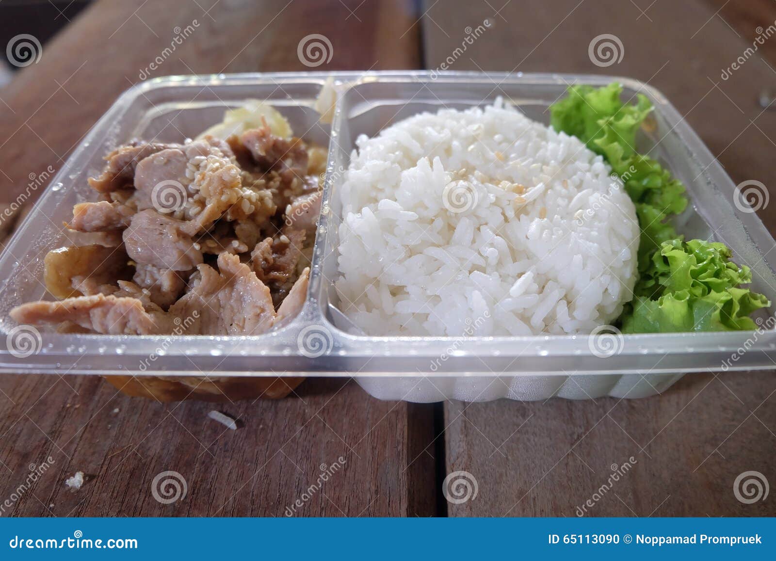 Korean pork with rice stock photo. Image of pork, cuisine - 65113090