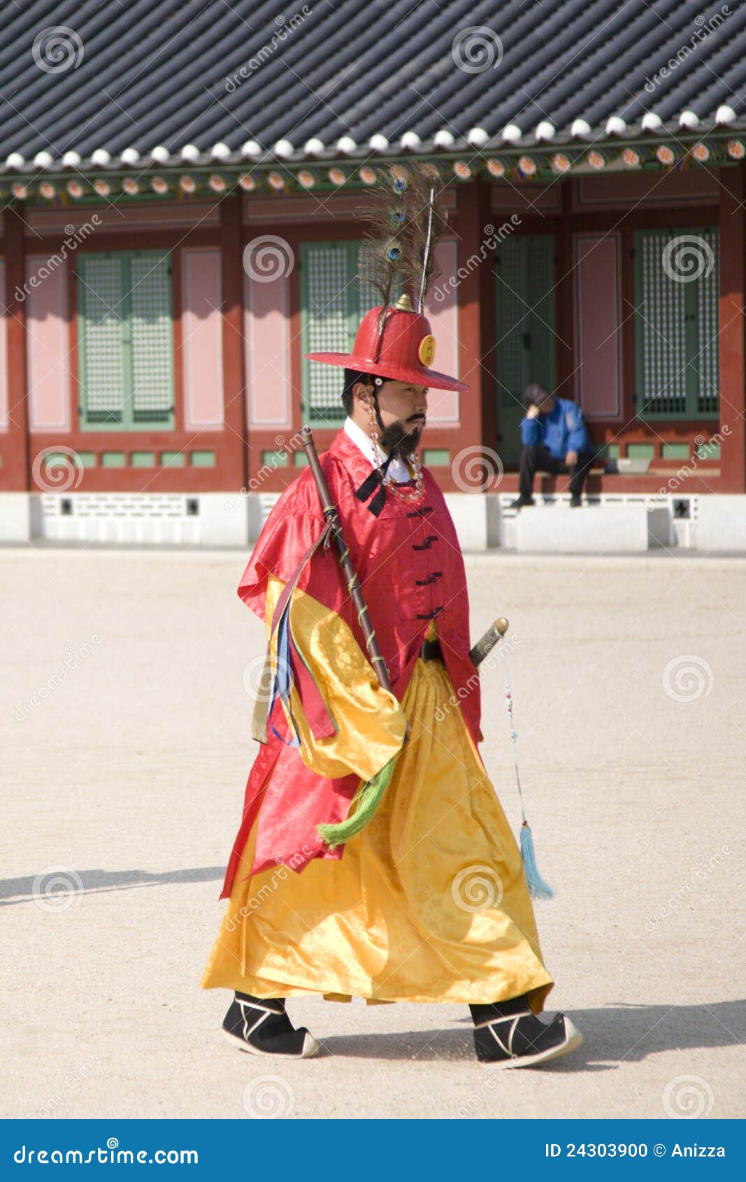 Korean royal guard editorial image. Image of army, korea - 24303900