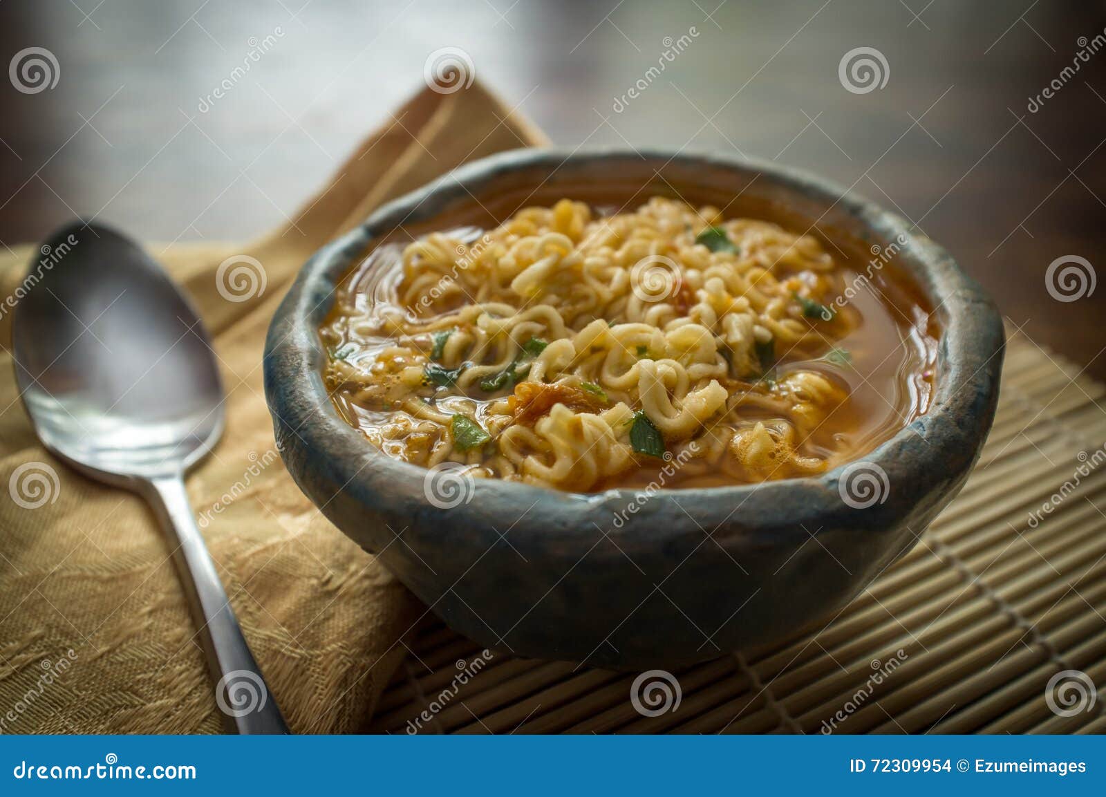 Korean Spicy Ramen stock photo. Image of asian, simple - 72309954