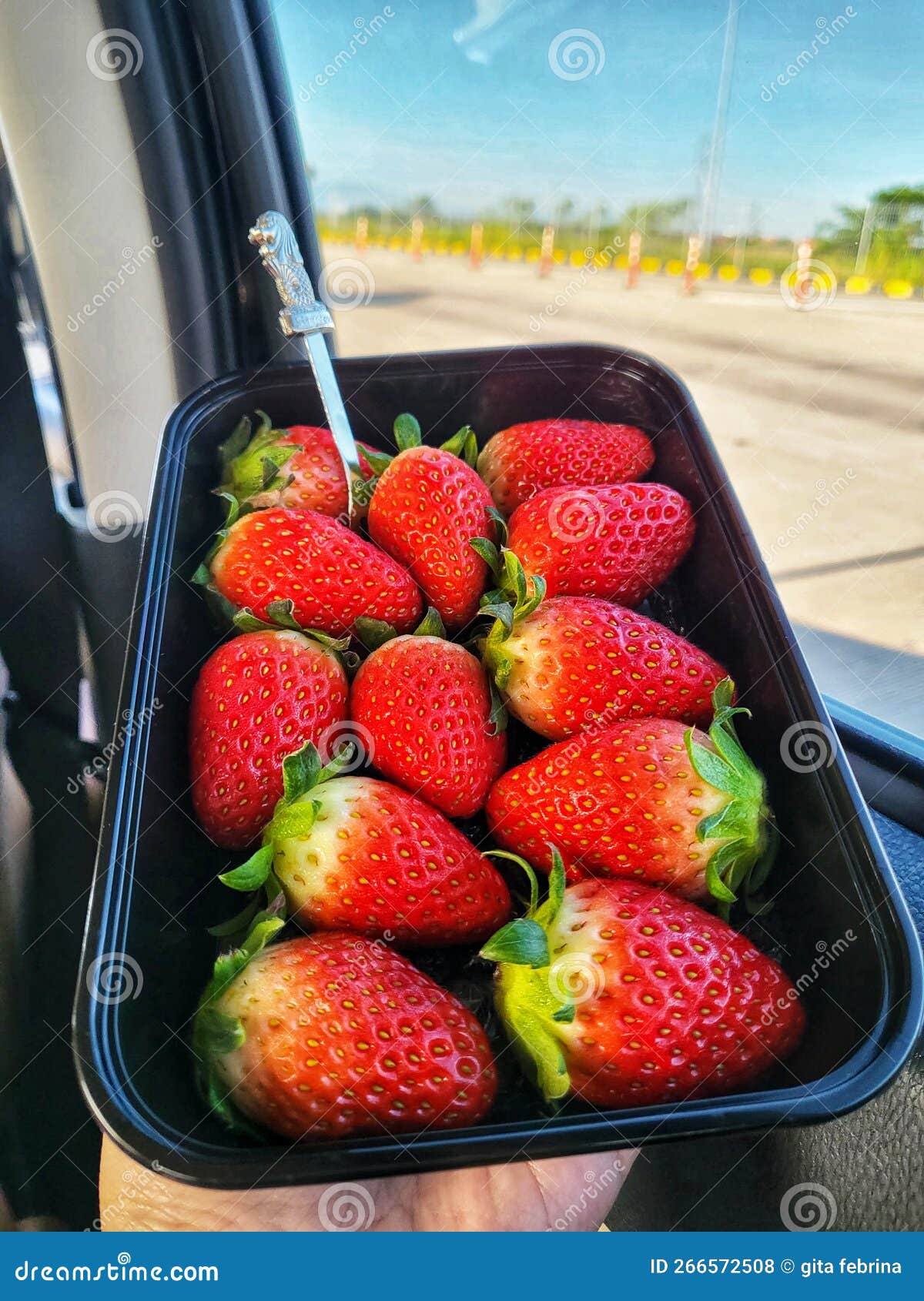 Korean Strawberry so Yummy stock photo. Image of dessert - 266572508