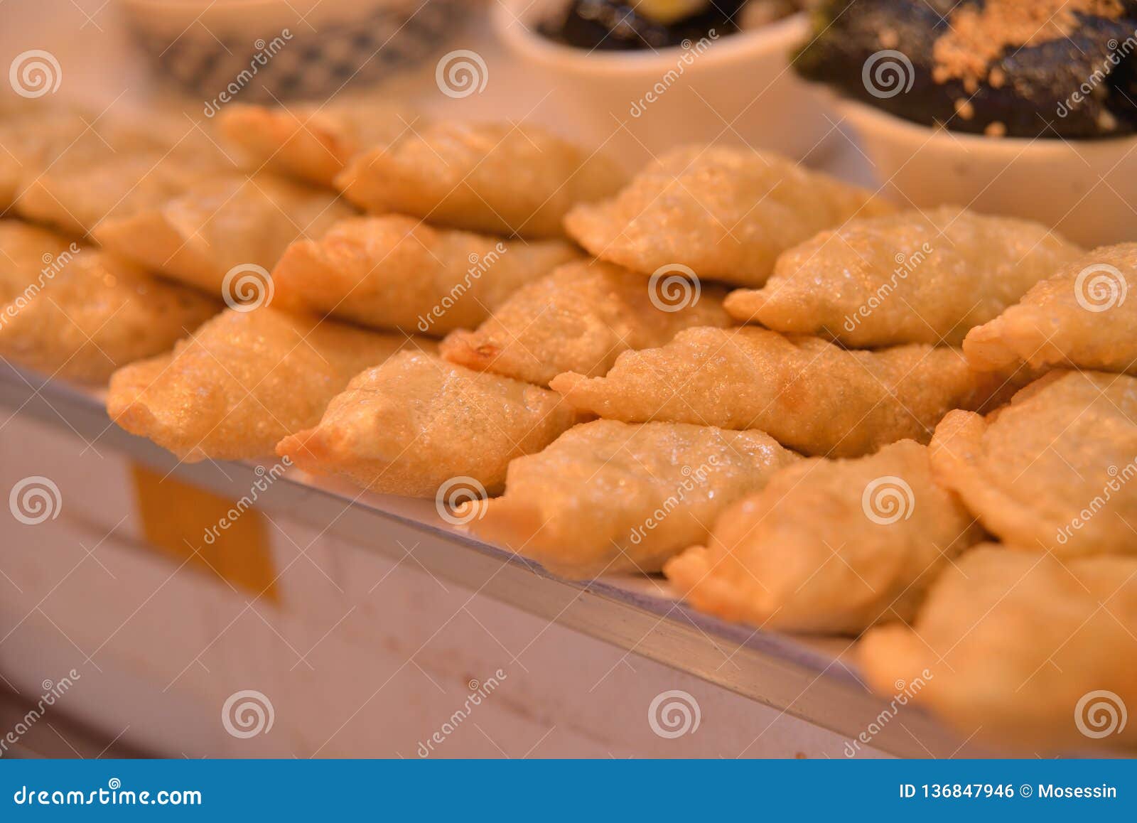 Korean Style Deep Fried Pork Dumpling Stock Photo - Image of deep ...
