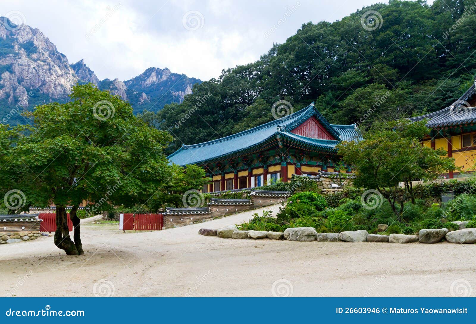 Korean temple stock photo. Image of korean, ancient, national - 26603946