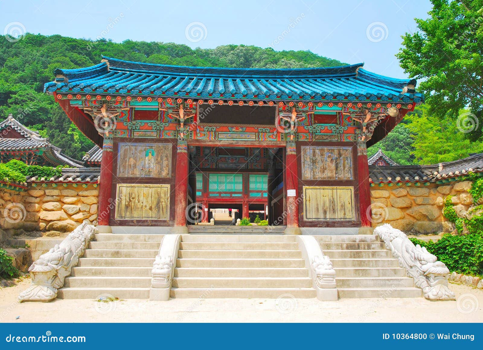 Korean Temple Architecture Royalty-Free Stock Image | CartoonDealer.com ...