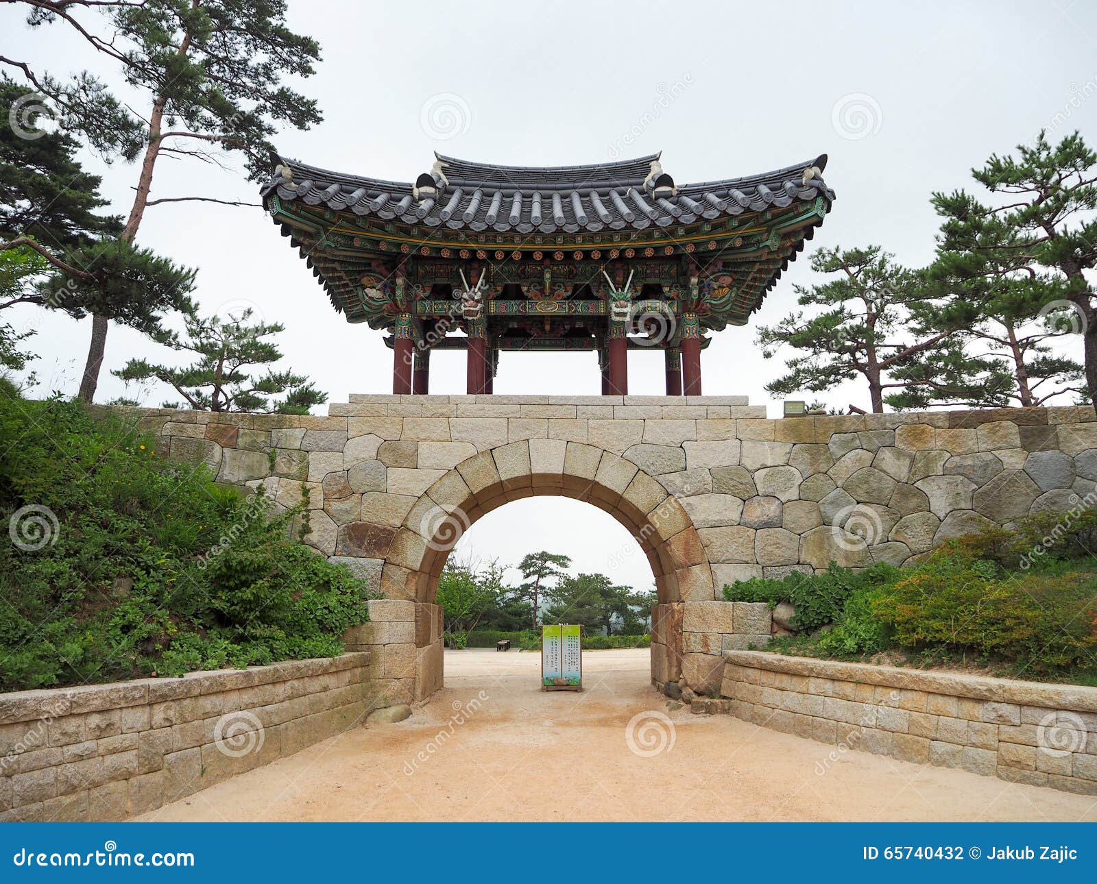Korean temple gate stock photo. Image of antique, building - 65740432