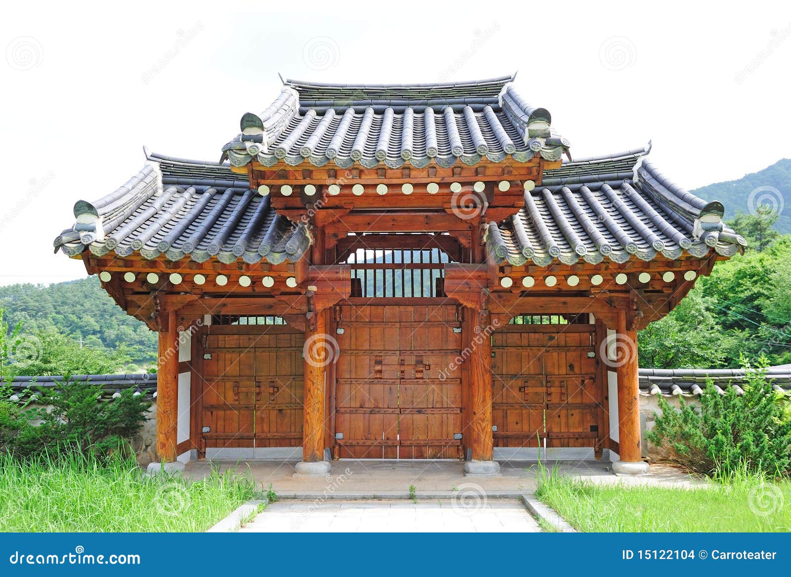 Korean traditional gate stock photo. Image of antique - 15122104