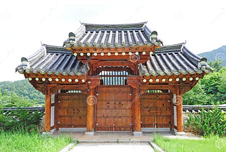 Korean traditional gate stock photo. Image of antique - 15122104