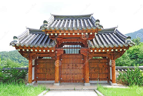 Korean traditional gate stock photo. Image of antique - 15122104