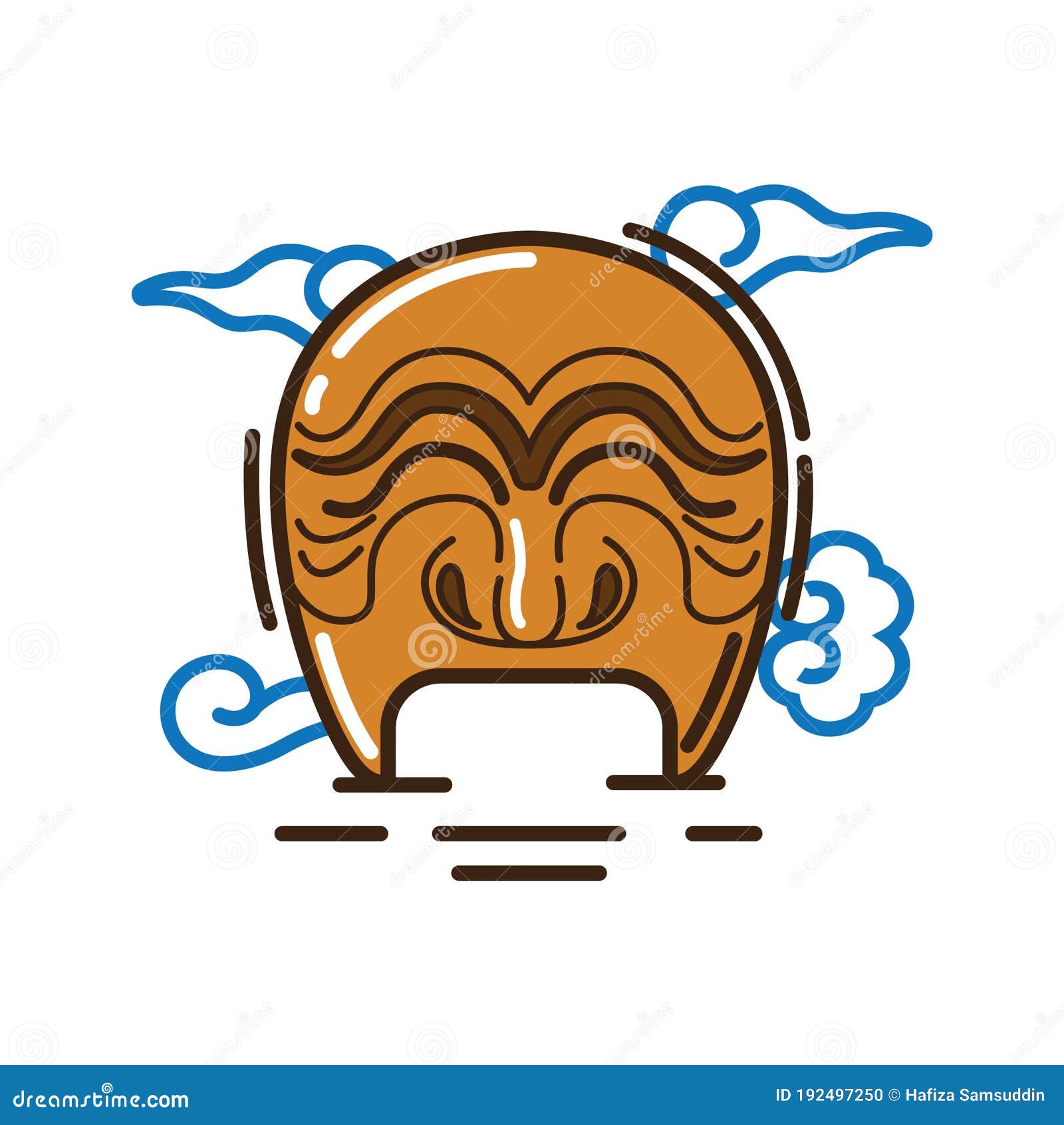 Korean Traditional Mask Design. Vector Illustration Decorative Design ...