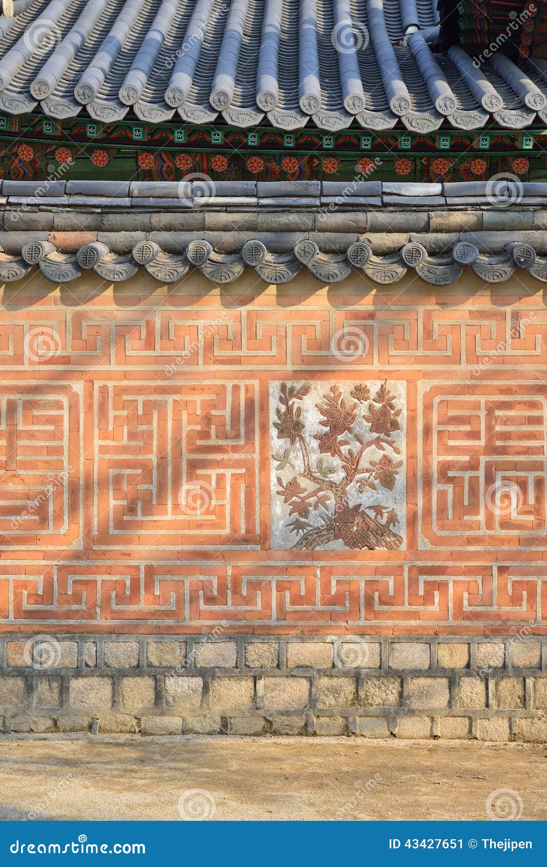 Korean Traditional Wall Pattern Stock Image - Image of detail, korean ...