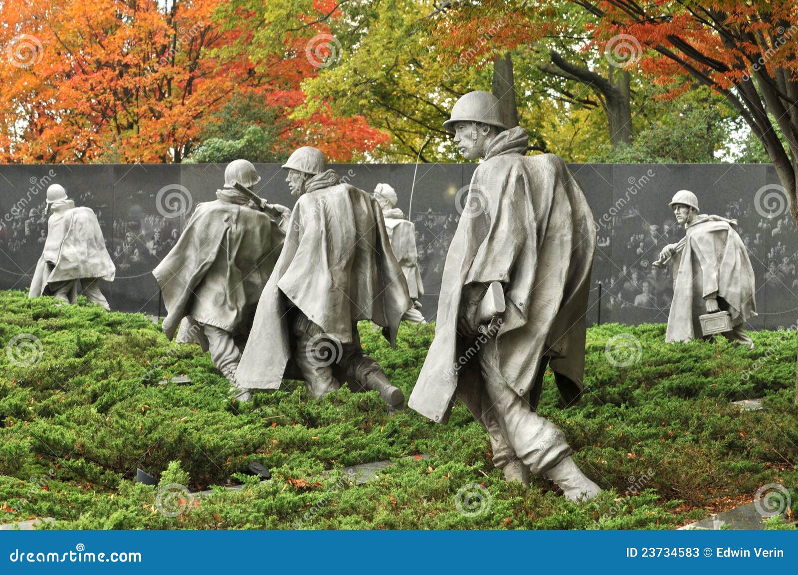 Korean War Veterans Memorial Editorial Stock Photo - Image of memorial ...