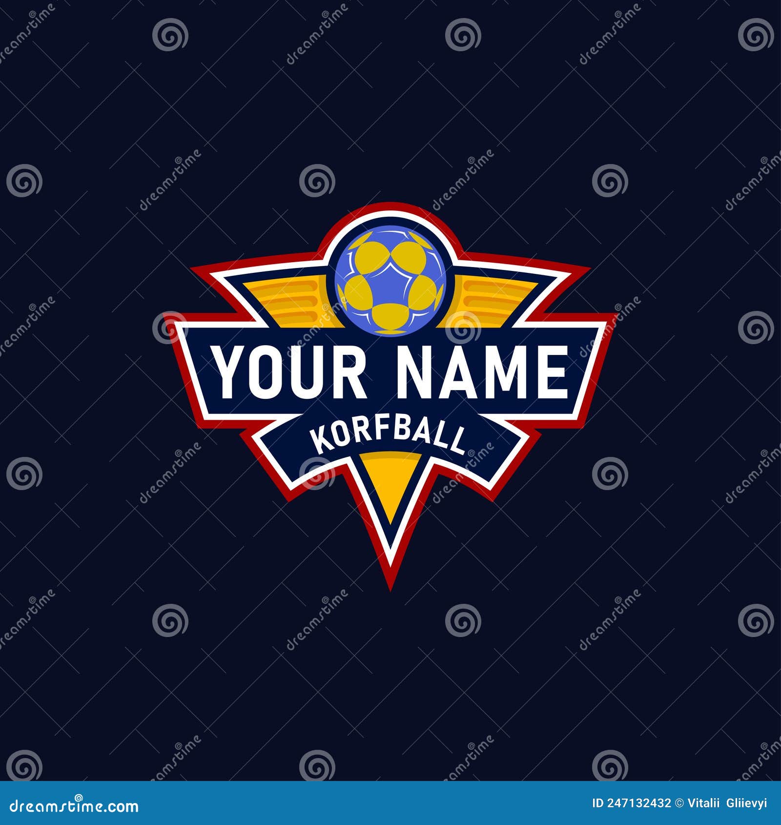 Korfball Logo. Logo Korfball Team or Tournament Stock Vector ...