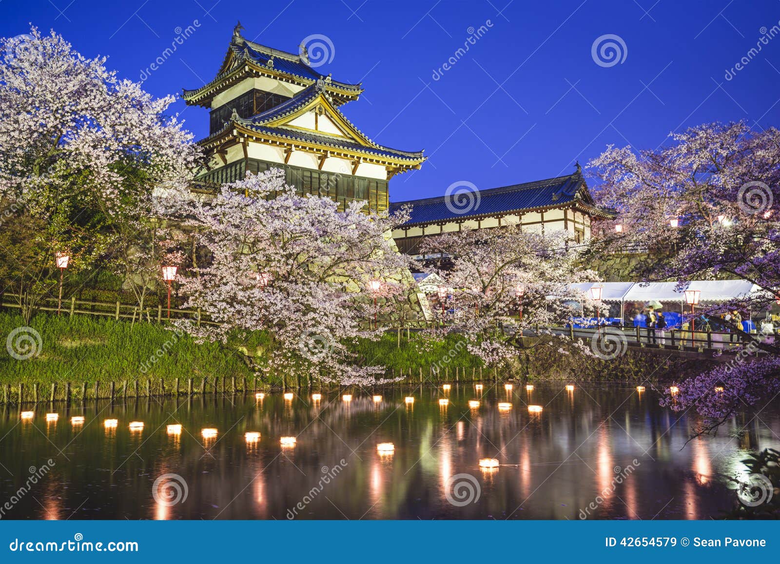 Koriyama Castle stock image. Image of japanese, light - 42654579