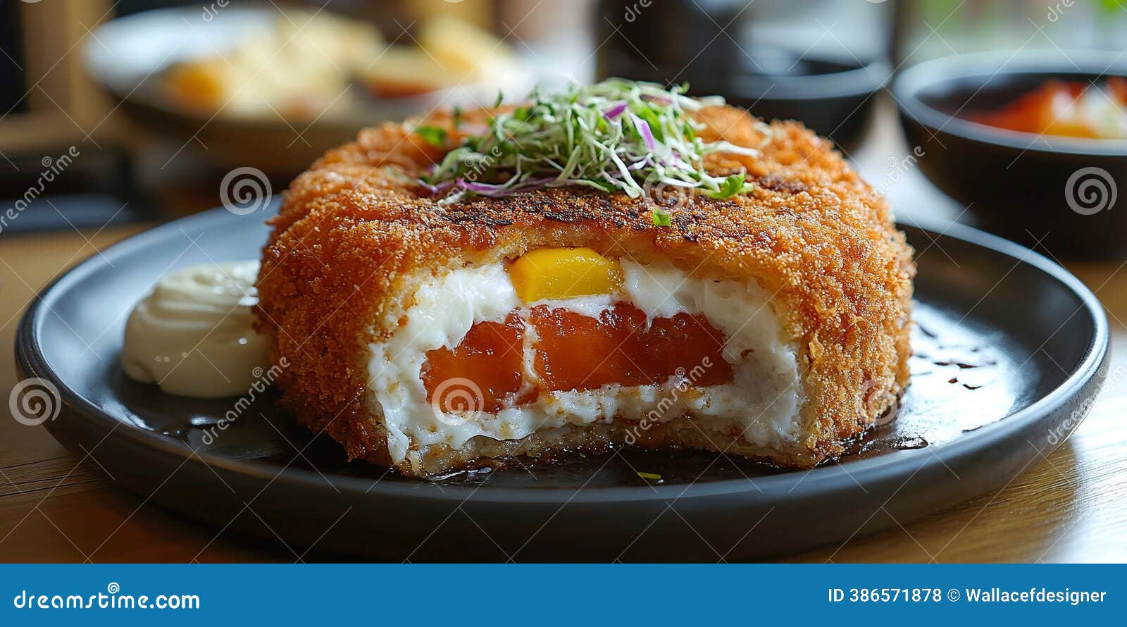 Korokke Or Croquette Means Japanese Deep Fried Mashed Potato And Meat ...