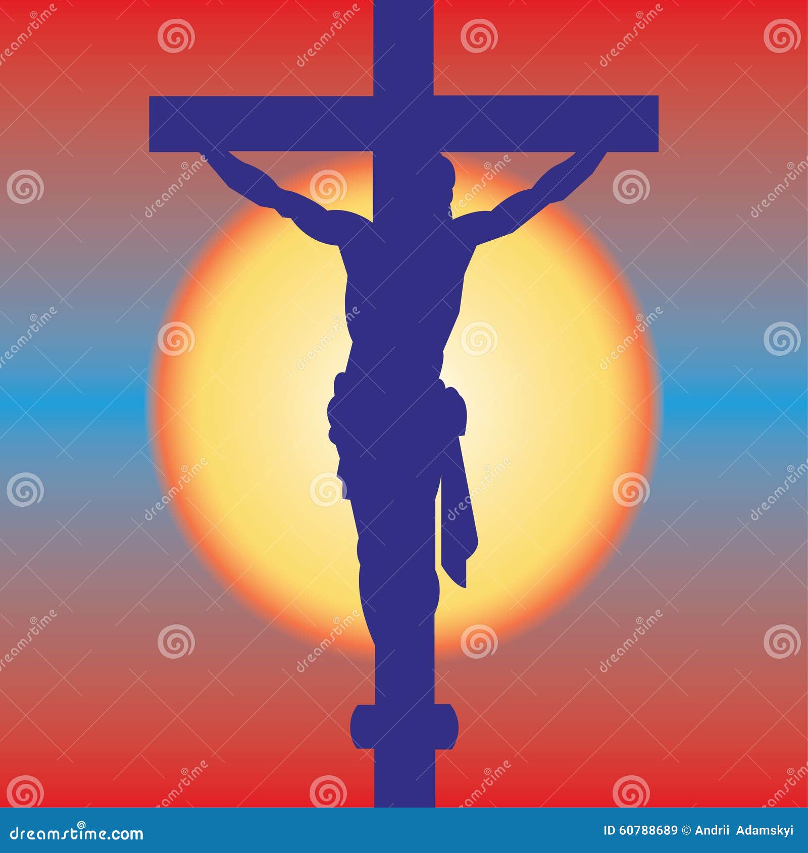 Kors jesus vektor illustrationer. Illustration av kristendomen - 60788689