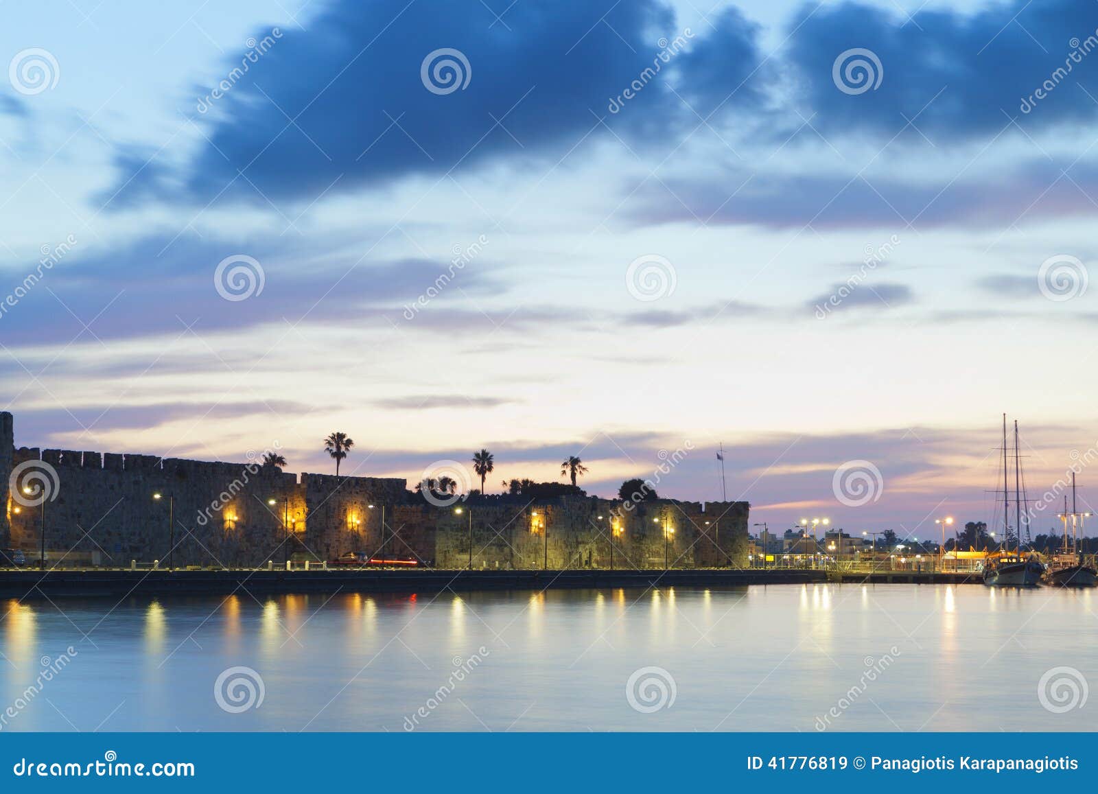 Kos Island in Greece. the Castle Stock Image - Image of nerantzia ...