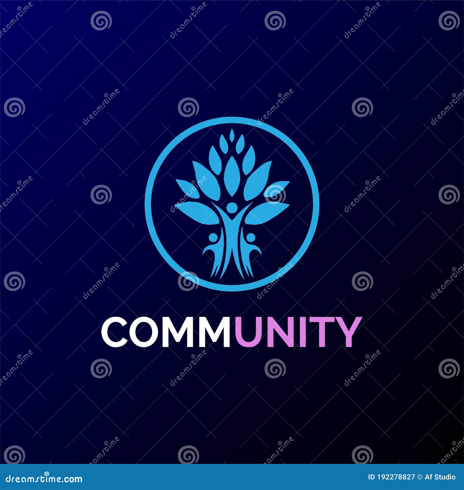Human Tree Leaf Community Education Unity Teamwork Together Logo Design ...