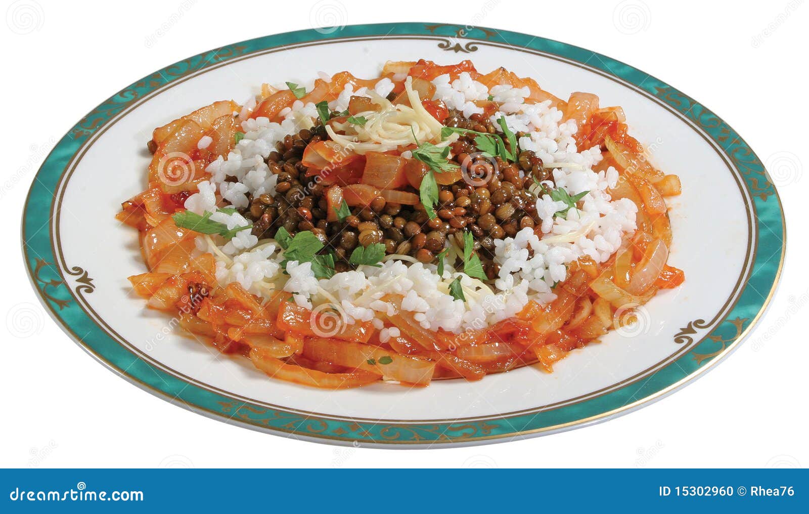 Koshari stock photo. Image of onions, rice, arabic, koshari - 15302960