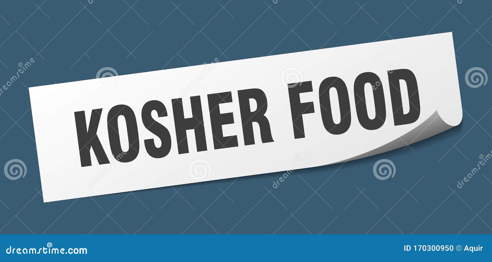 Kosher Food Sticker. Kosher Food Square Sign Stock Vector ...