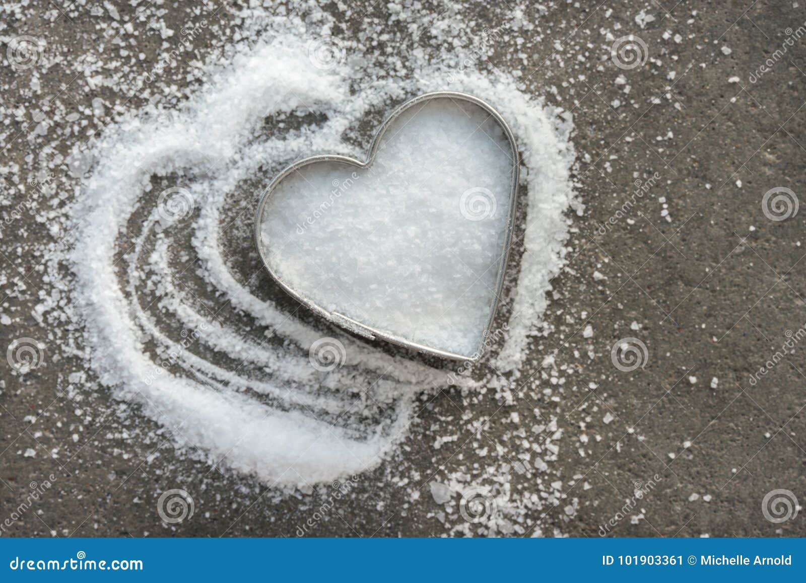 Kosher Salt in a Heart Shape Stock Image - Image of heart, kosher ...