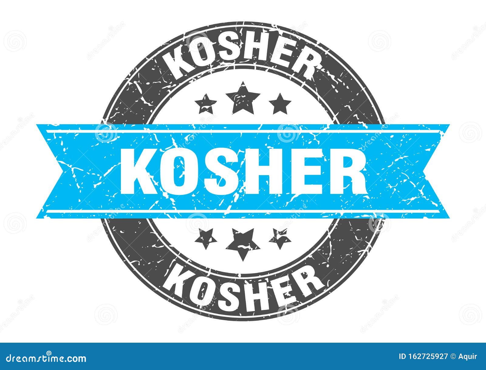 Kosher stamp stock vector. Illustration of black, premium - 162725927