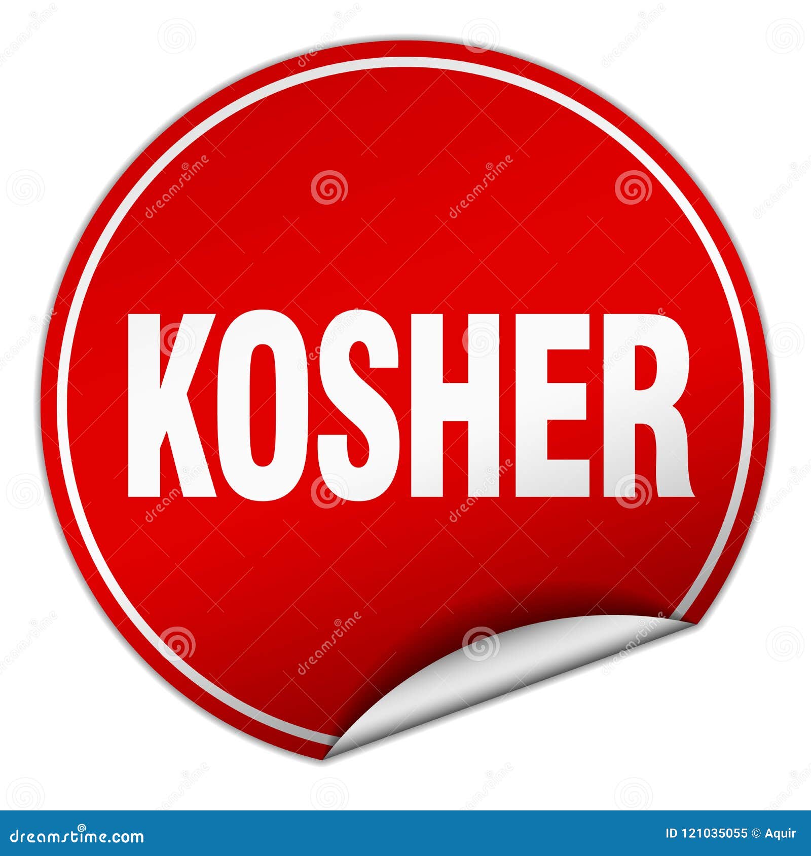 Kosher sticker stock vector. Illustration of paper, premium - 121035055