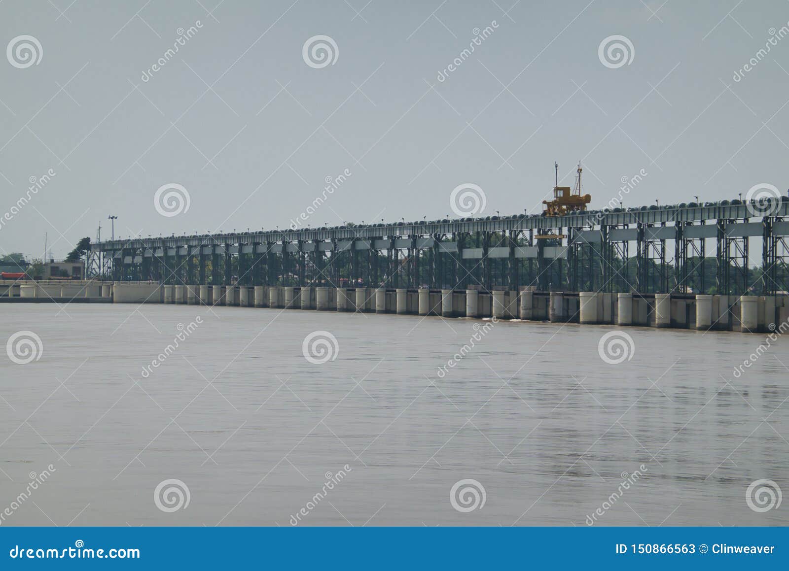 Koshi River Hydroelectric Dam Stock Image - Image of industry ...