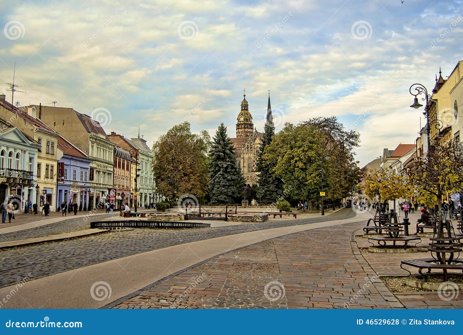 Kosice, Slovakia editorial stock photo. Image of blue - 46529628