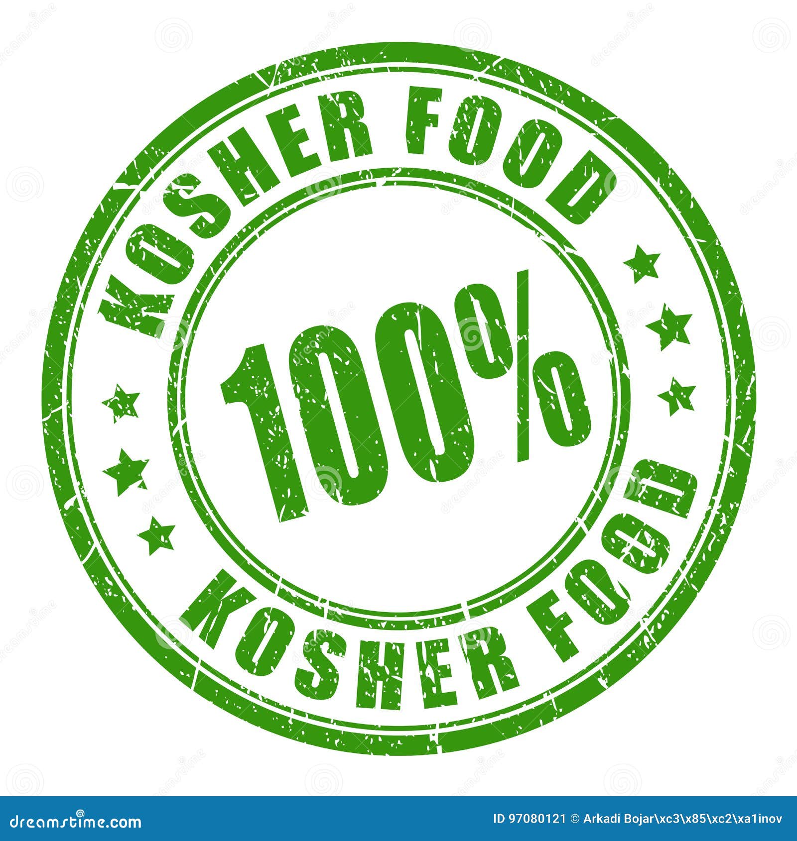 Kosjer voedsel vectorzegel vector illustratie. Illustration of ...