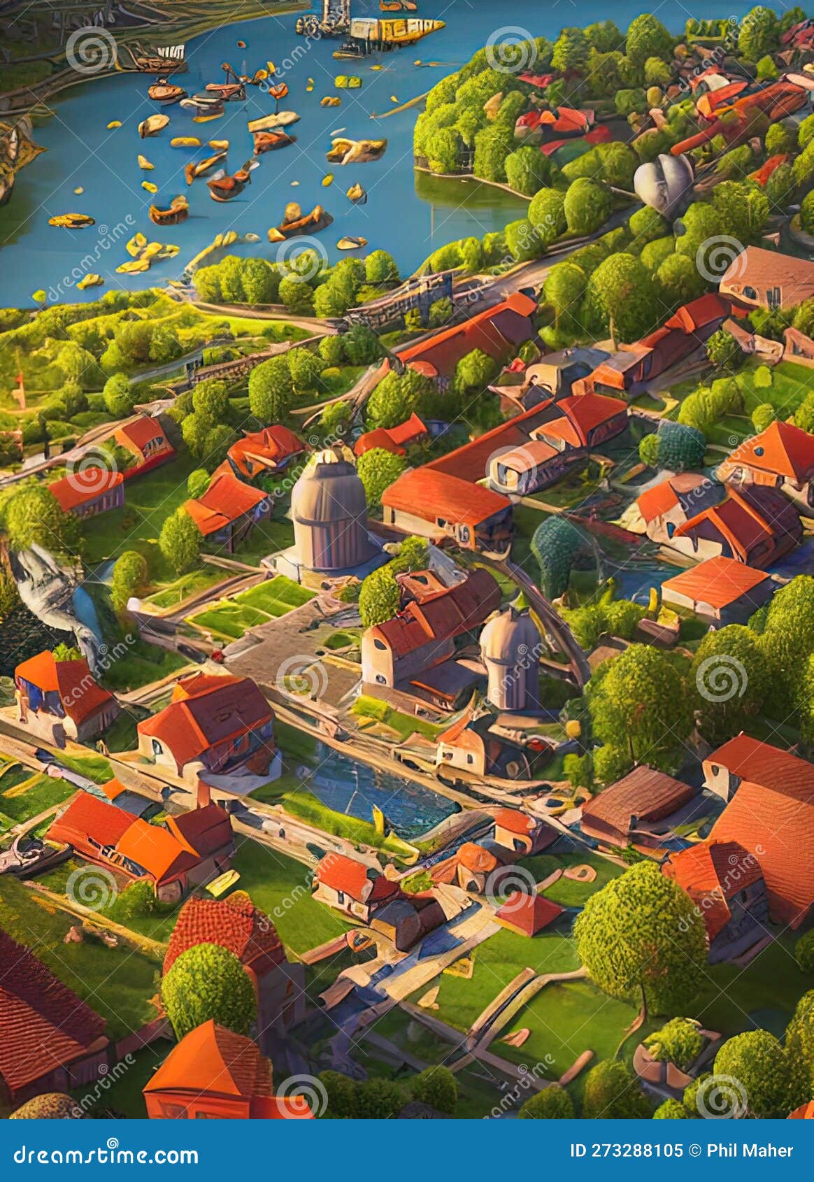 Kosjeric, Kosjeri?, Serbia. Generative AI. Stock Illustration ...