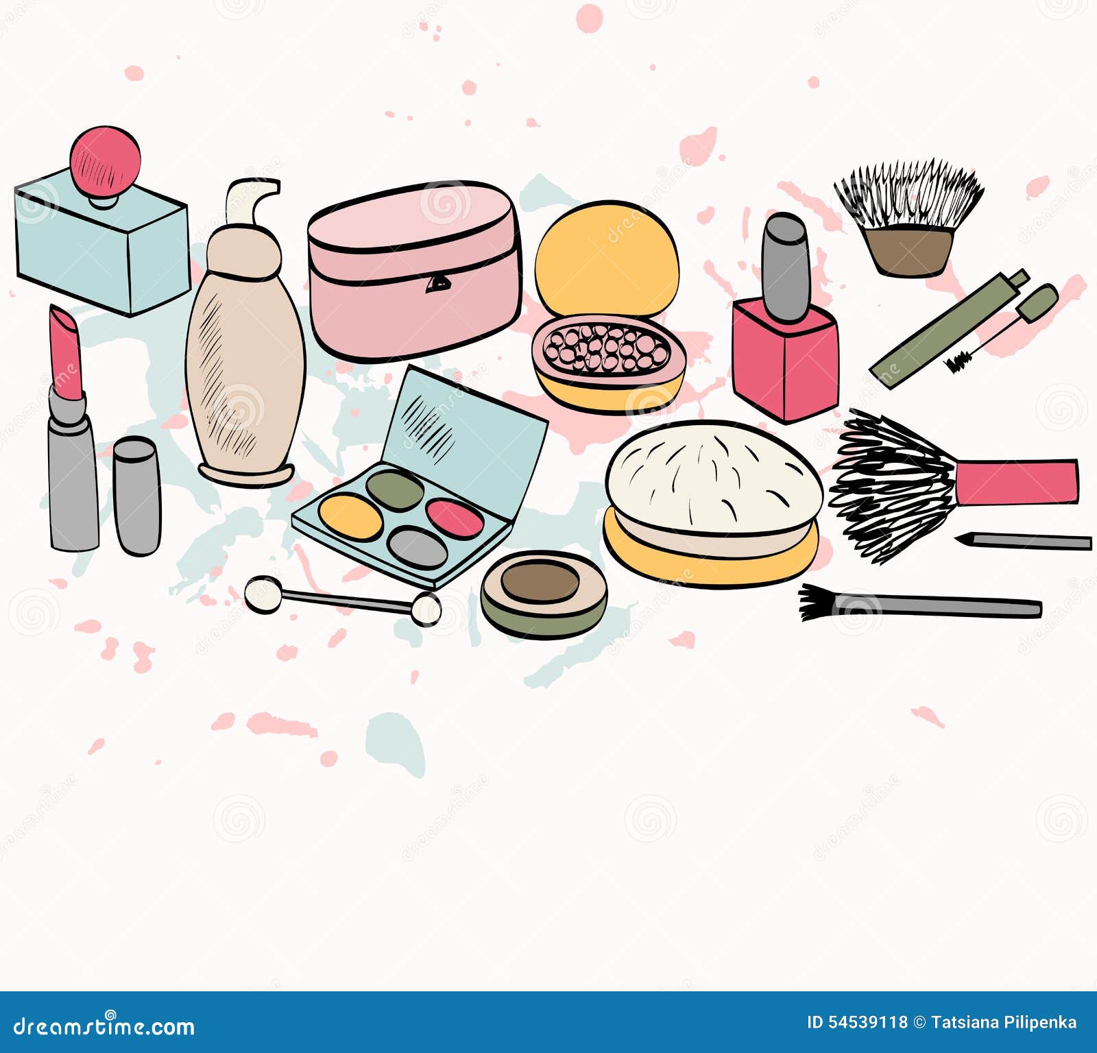 Kosmetik vektor abbildung. Illustration von abbildung - 54539118