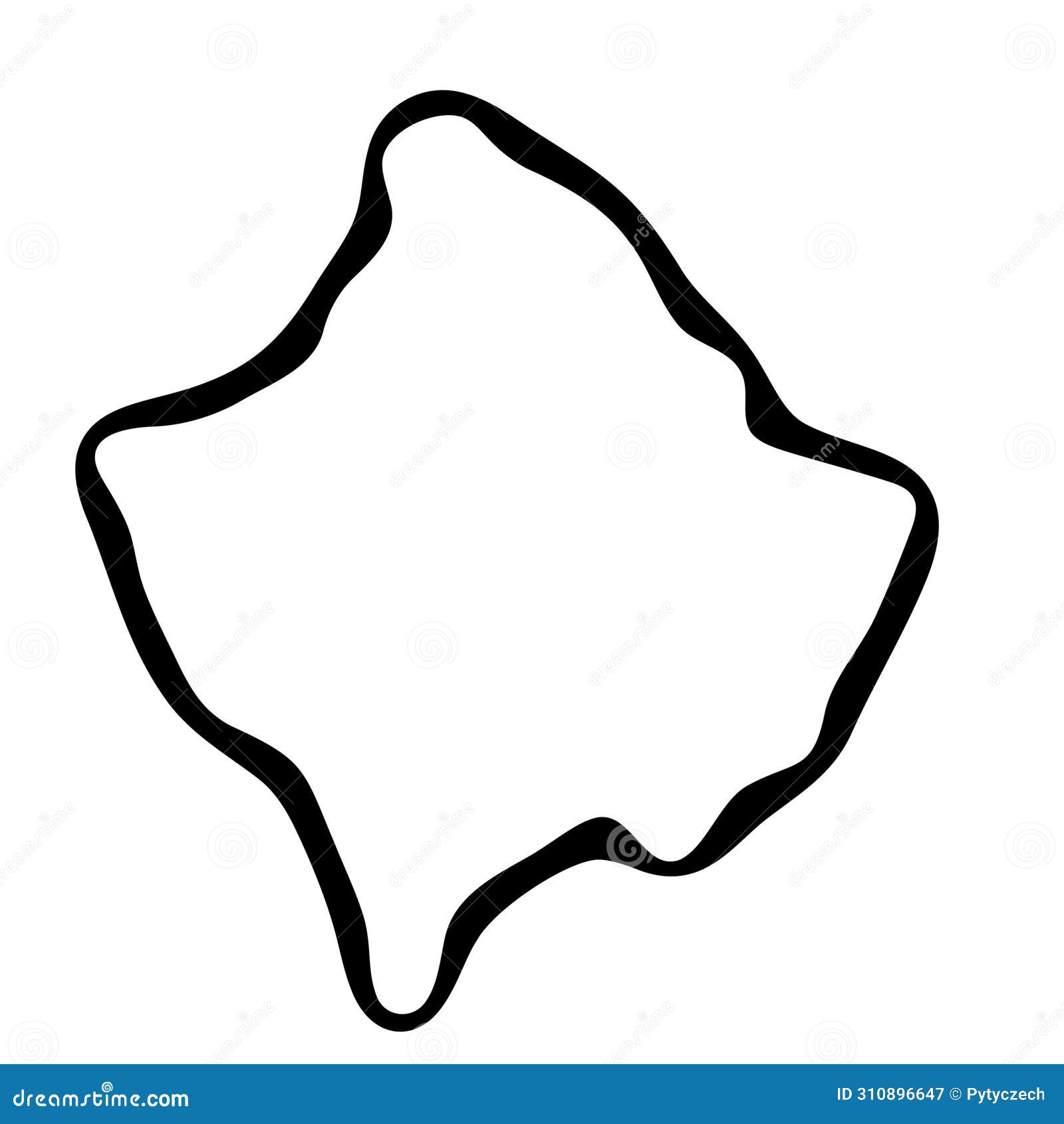 Kosovo Simplified Vector Map Stock Illustration Illustration Of Continent Shape 310896647