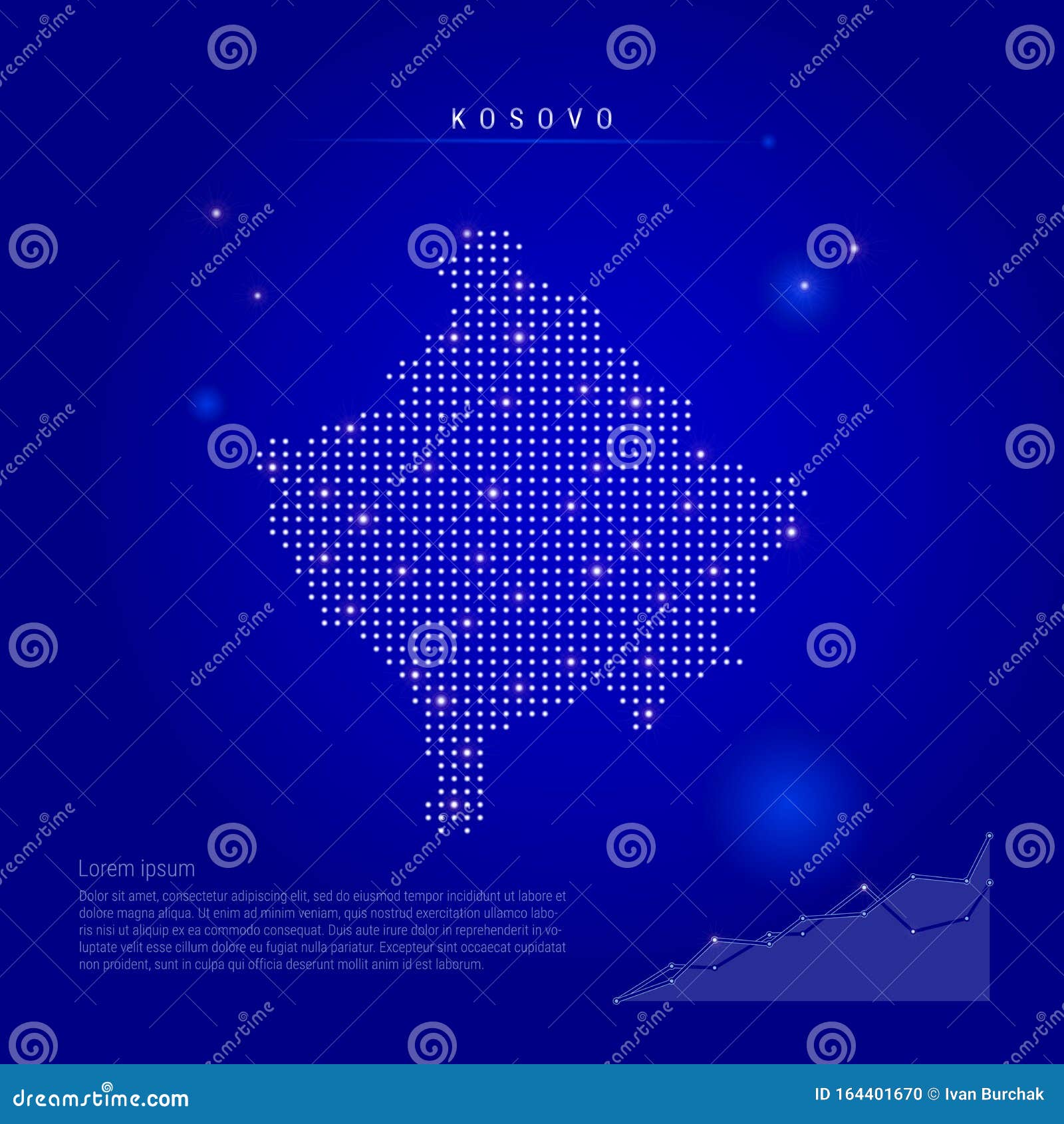 Kosovo Map Infographics Vector Template With Regions And Pointer Marks ...