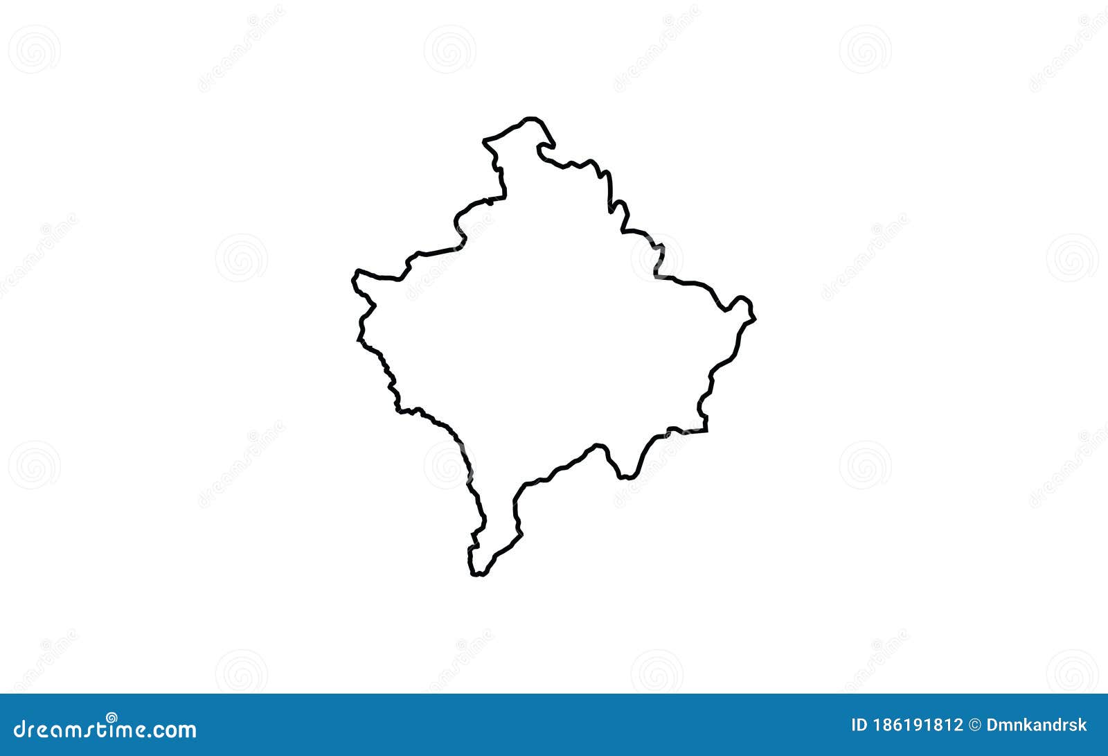 Kosovo map country shape stock vector. Illustration of european - 186191812 Kosovo map country shape stock vector. Illustration of european - 186191812