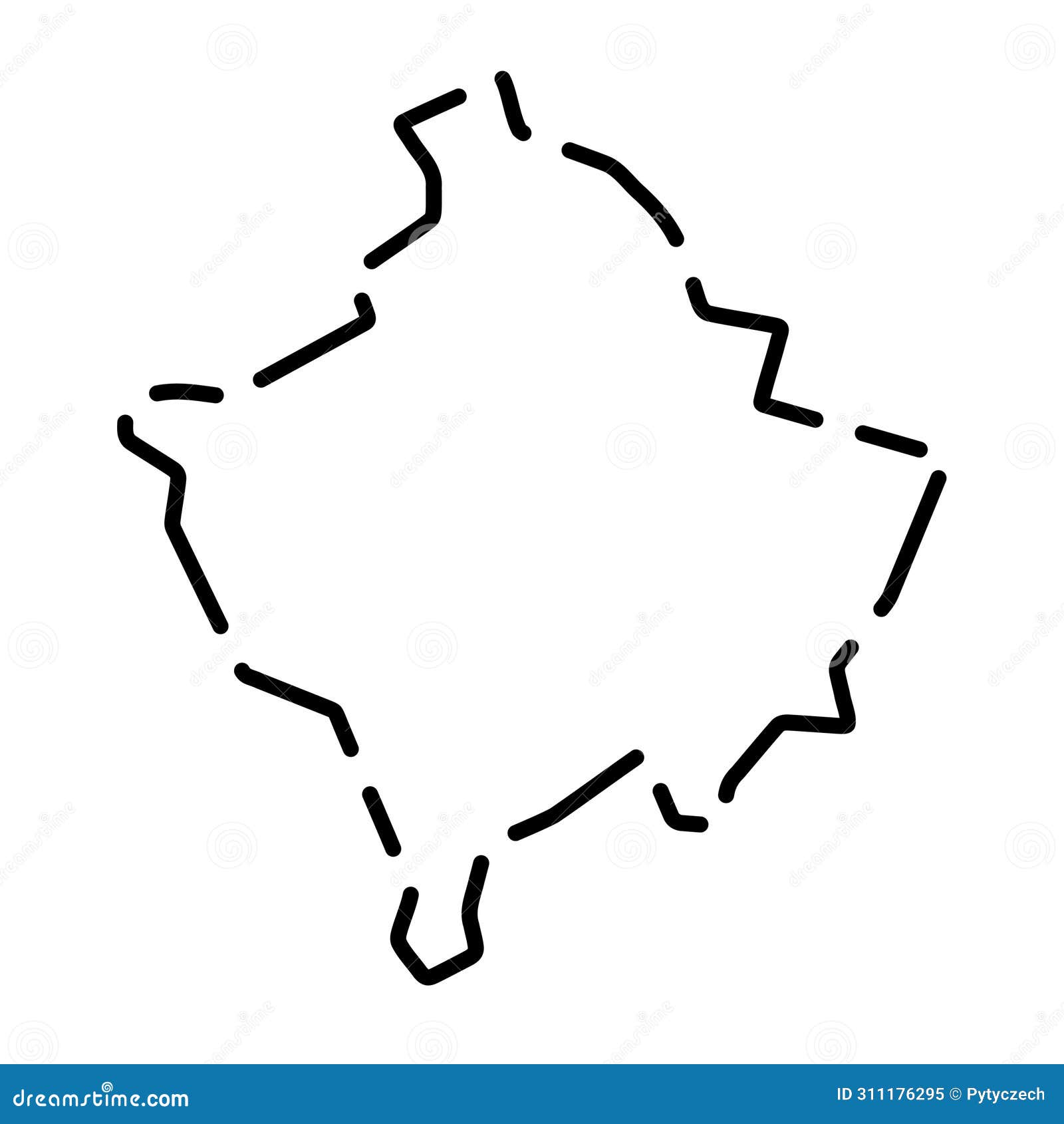 Kosovo Simplified Broken Outline Vector Map | CartoonDealer.com #311176295 Kosovo Simplified Broken Outline Vector Map | CartoonDealer.com #311176295
