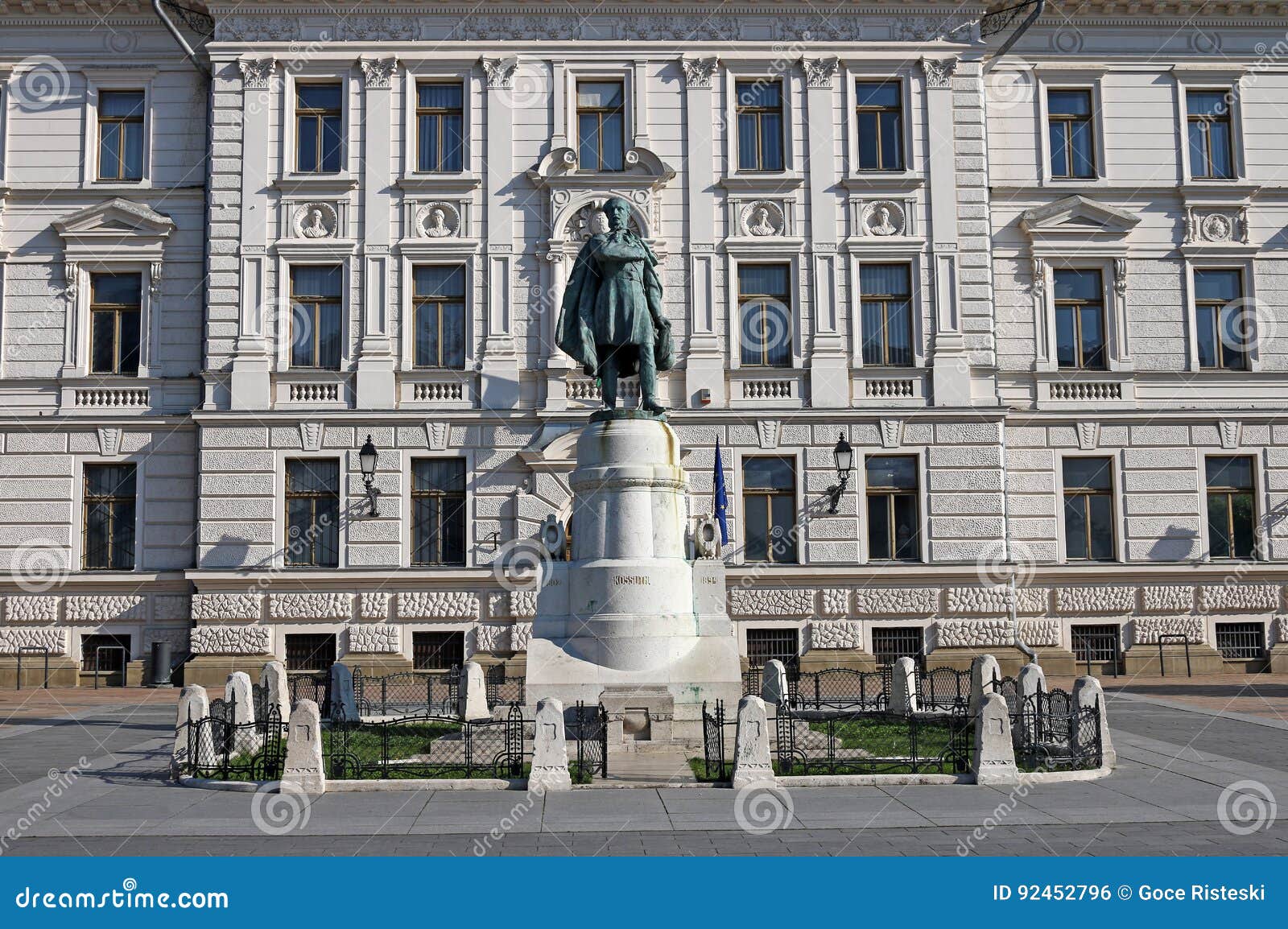 The Kossuth square Pecs stock photo. Image of monument - 92452796